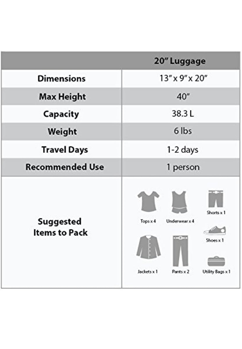 Departures Theme Carry On Luggage 20” – MyTravelShop.ca
