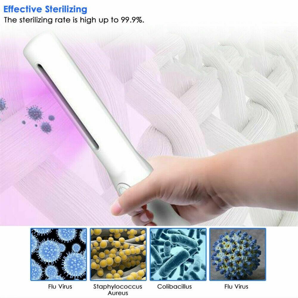 Mini Ultraviolet Sanitizer Handheld UV Light Disinfection Lamp for Tra ...